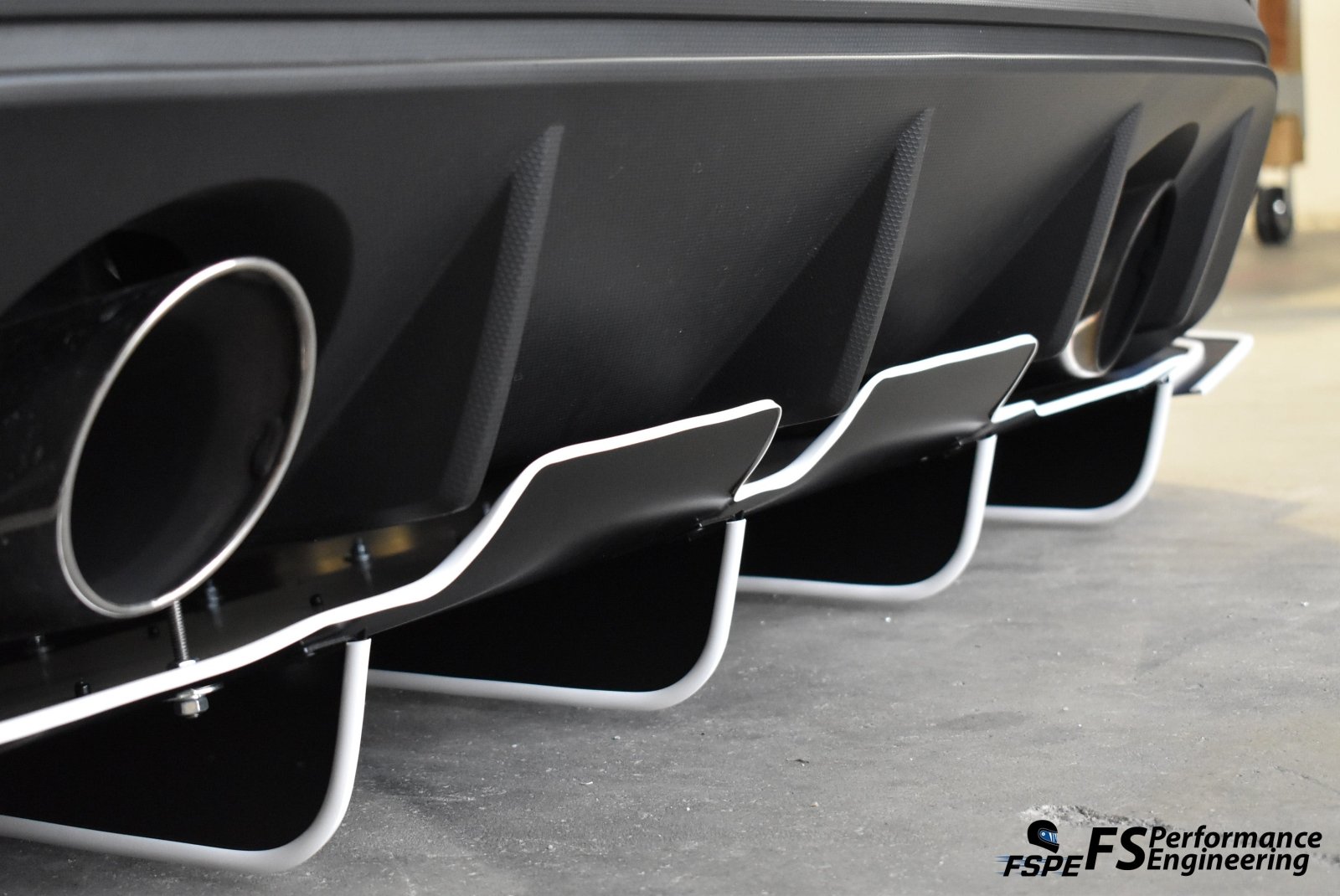 Ford Focus RS 2016 2018 Rear Diffuser V3