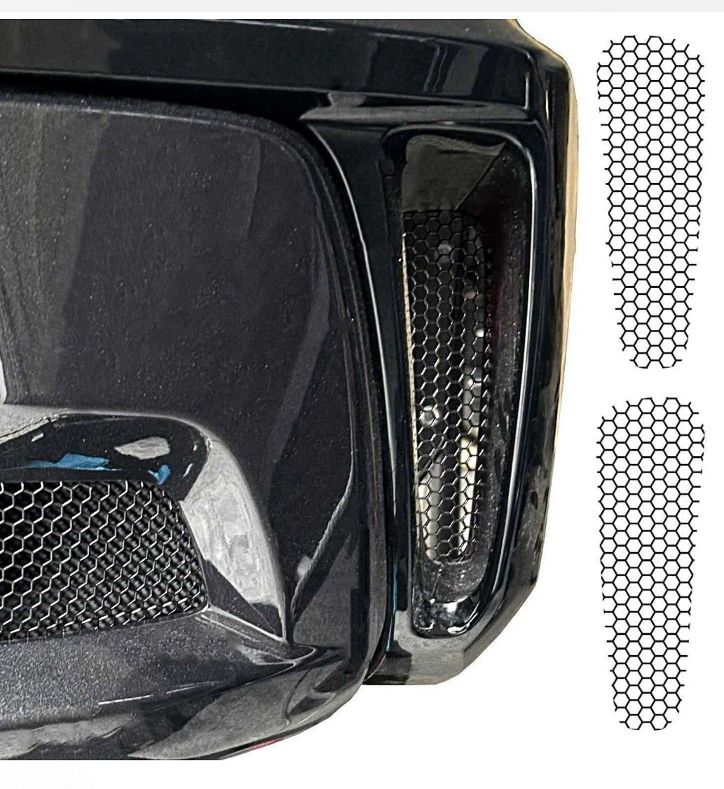 Chevrolet Corvette C8 Z06 & E-Ray Rear Wheel Bumper Diffusor Mesh Set ...