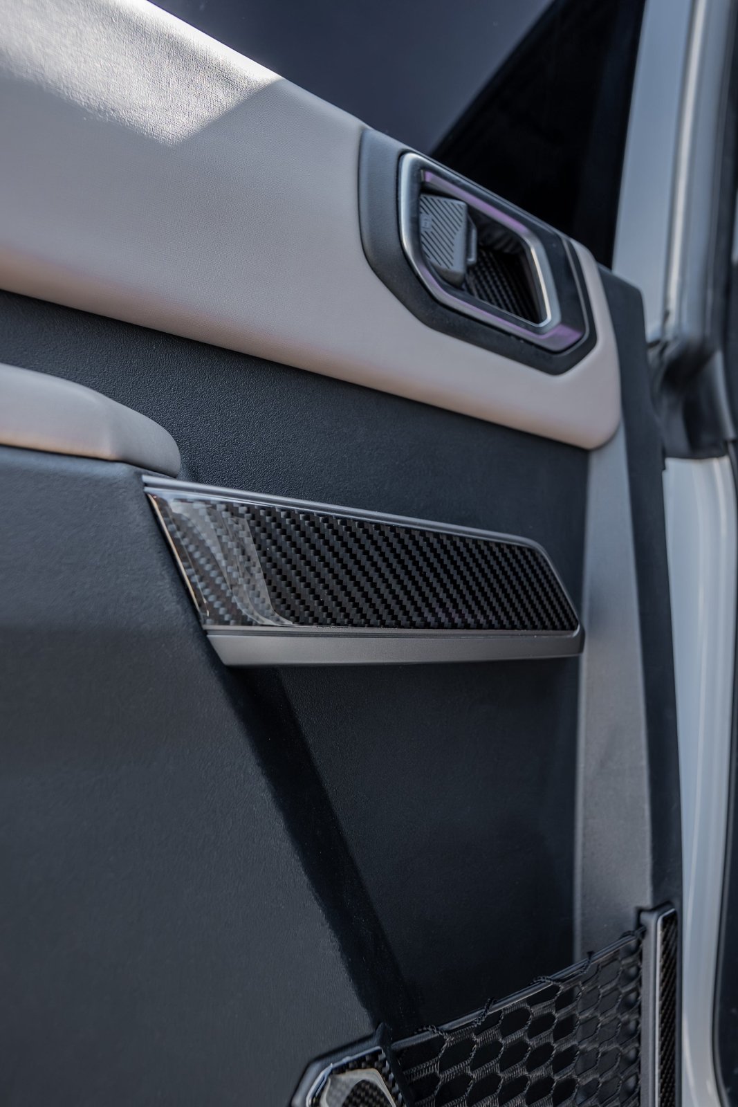 Ford Bronco (2021-2023) Carbon Fiber Rear Console Window Switches Trim ...