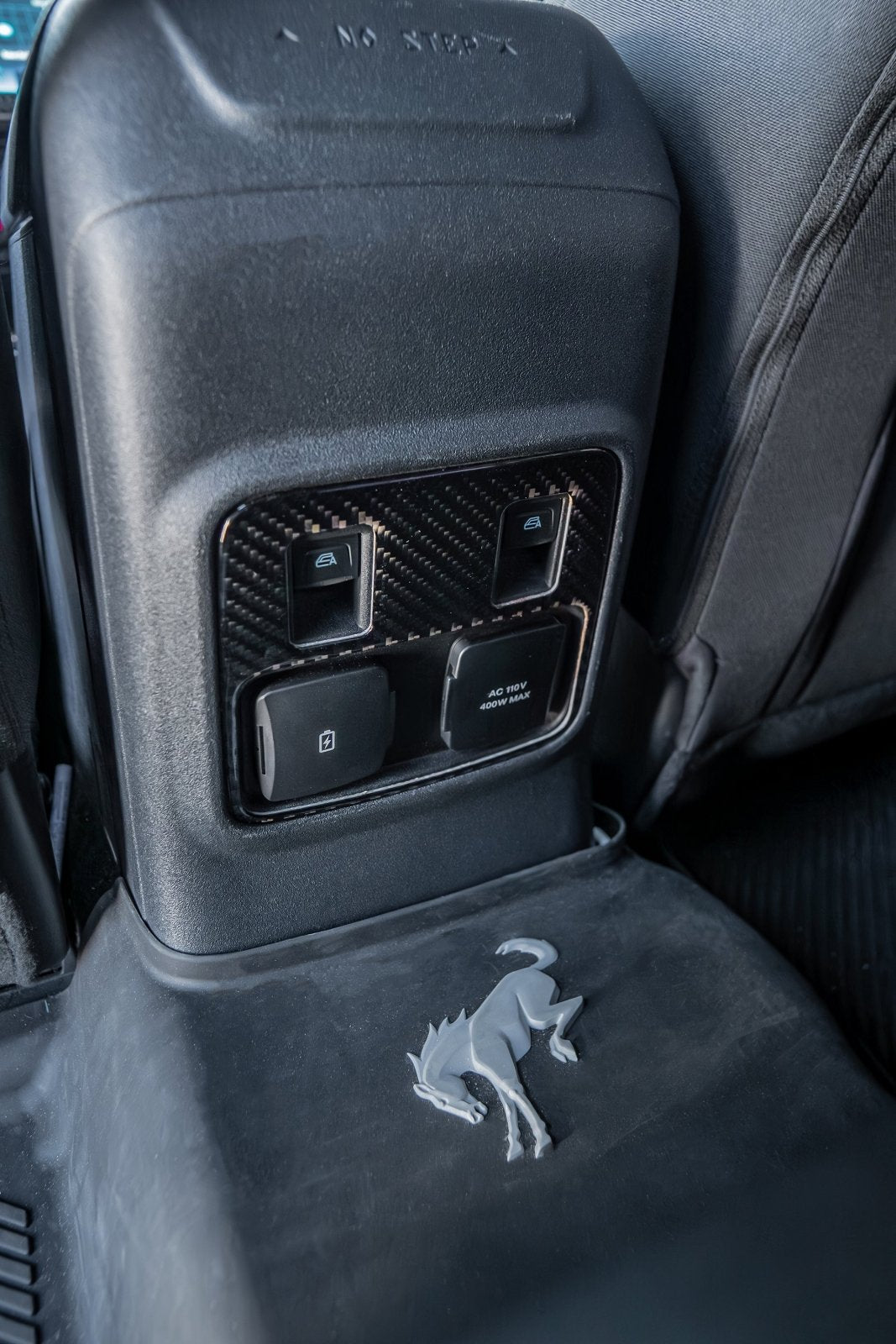 Ford Bronco (2021-2023) Carbon Fiber Rear Console Window Switches Trim ...