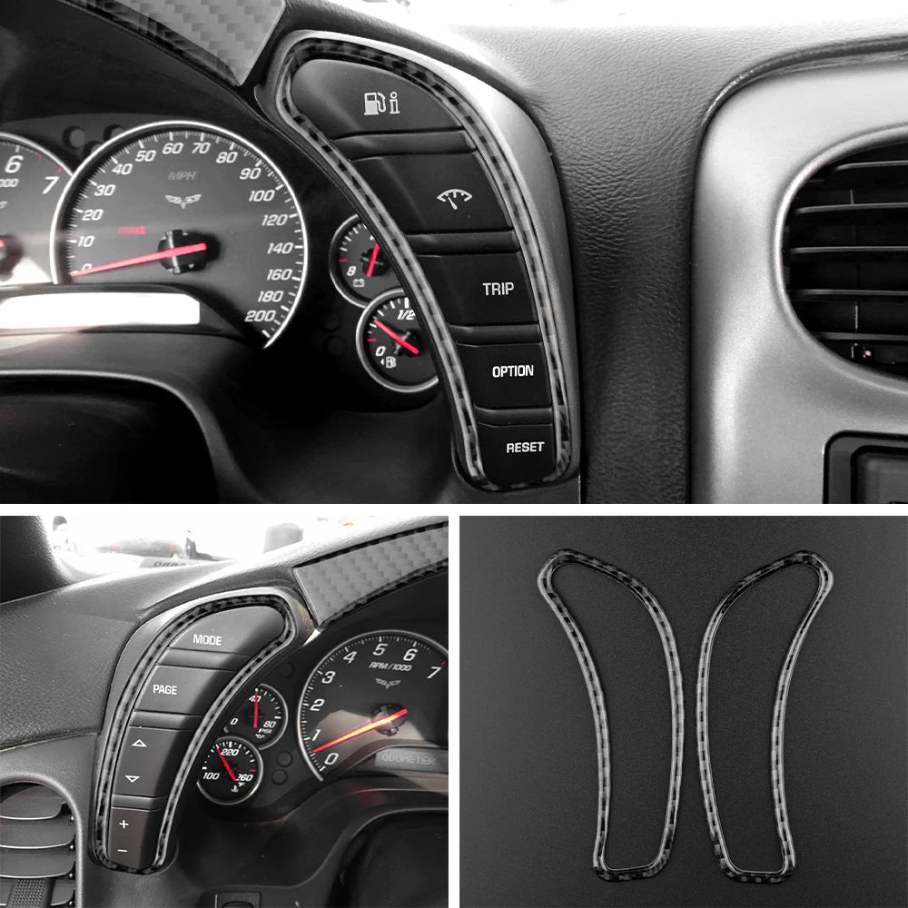 Chevrolet Corvette C6 (2005-2007) Carbon Fiber Speedometer Trims – FSPE