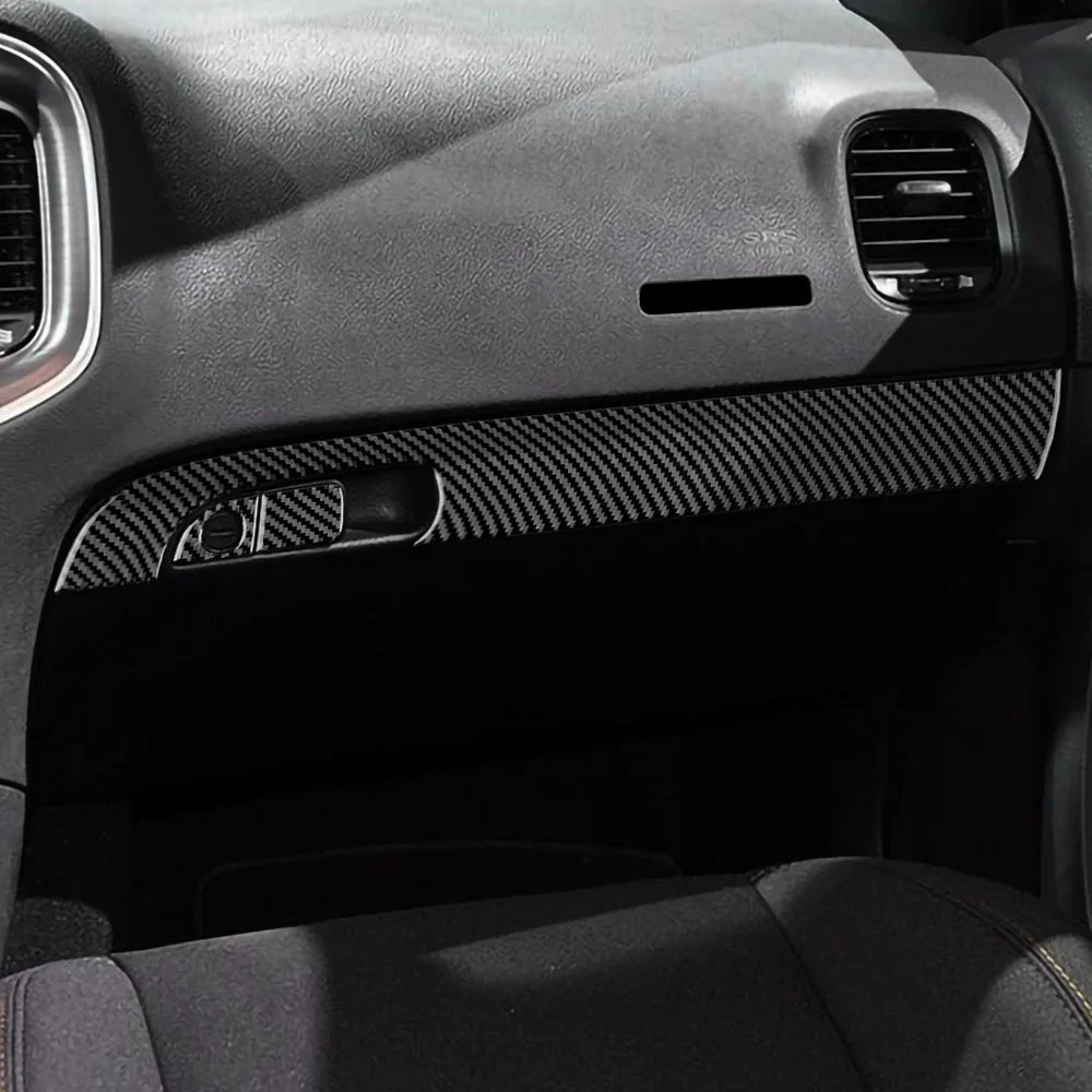 Dodge Charger (2015-2023) Carbon Fiber Co-Pilot Storage Box Frame Trim ...