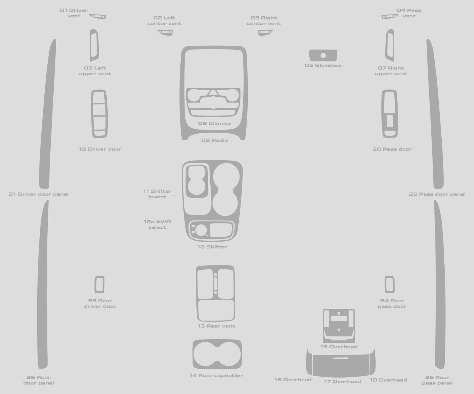 Dodge Durango (2014-2017) Carbon Fiber Full Set Trim – FSPE
