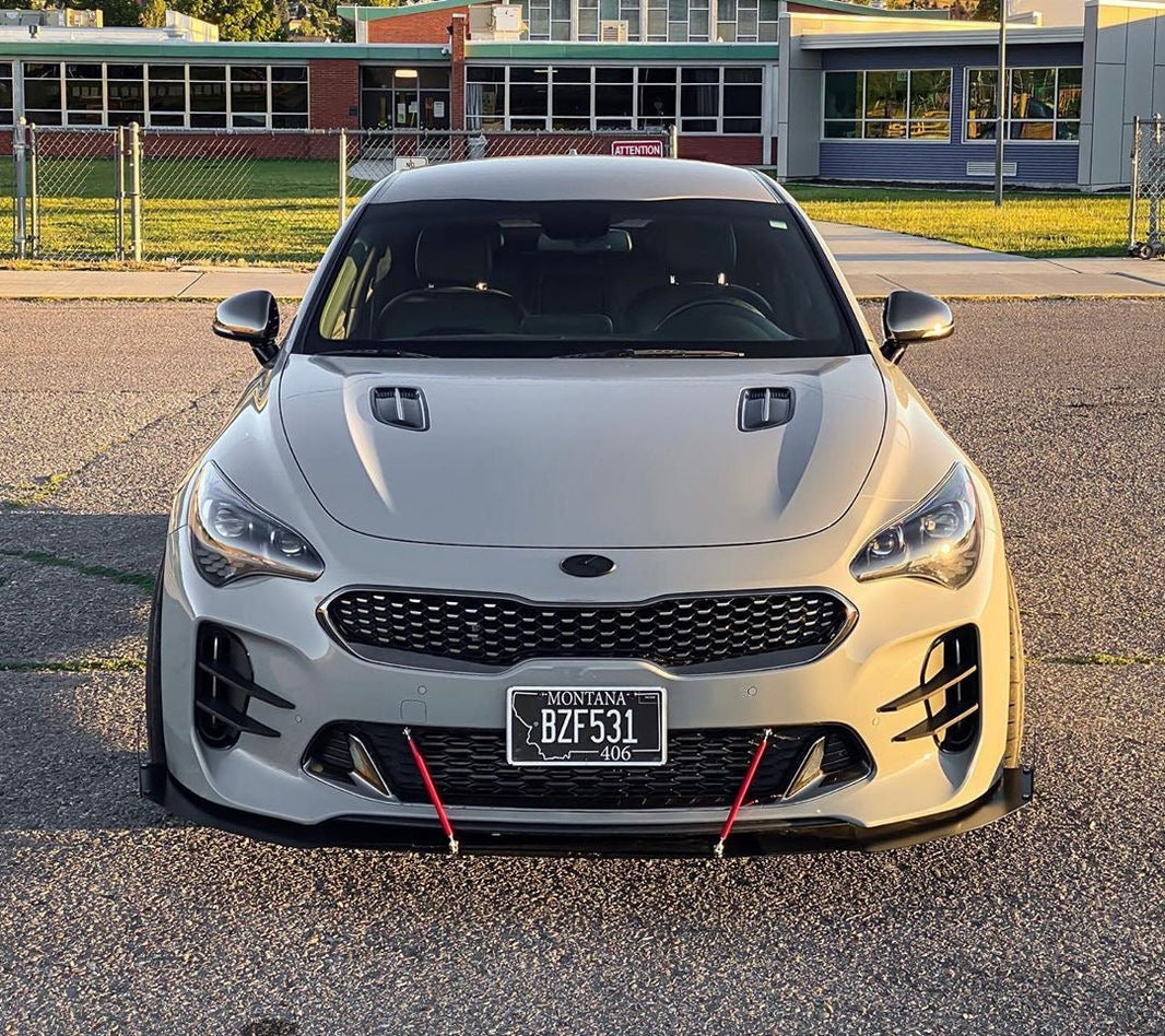 Kia Stinger GT (2018-2021) Front Splitter V1 & Under Tray – FSPE