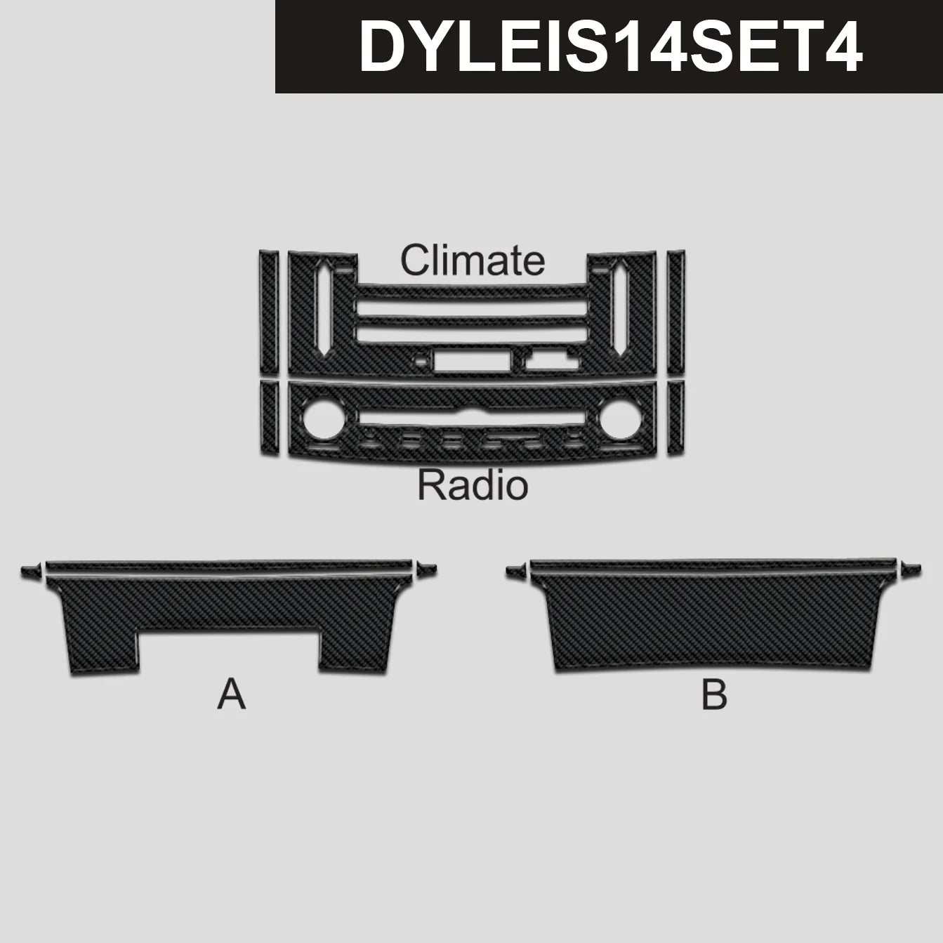 Lexus IS (2014-2020) Carbon Fiber Climate & Infotainment Trim – FSPE