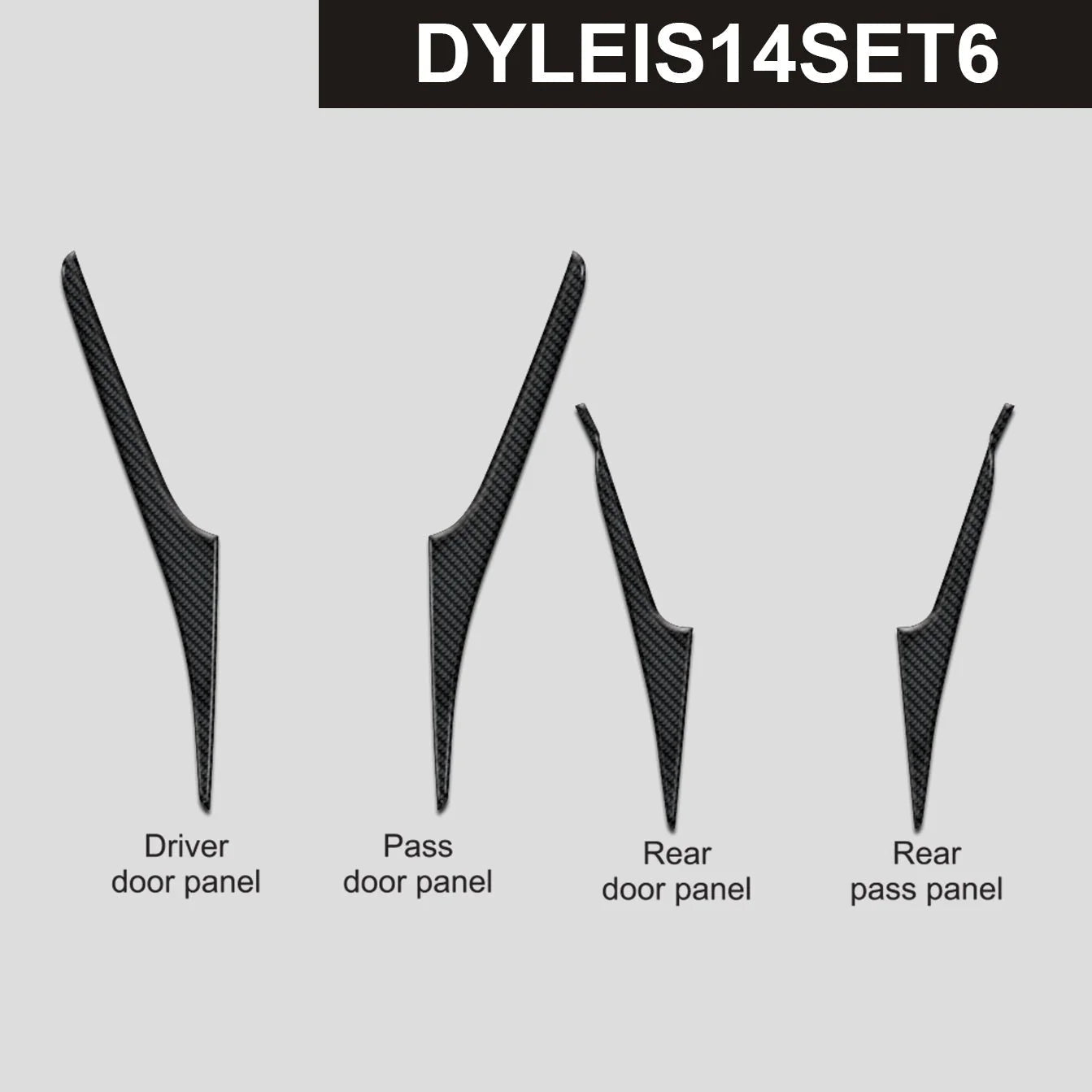 Lexus IS (2014-2020) Carbon Fiber Door Panel Trims – FSPE