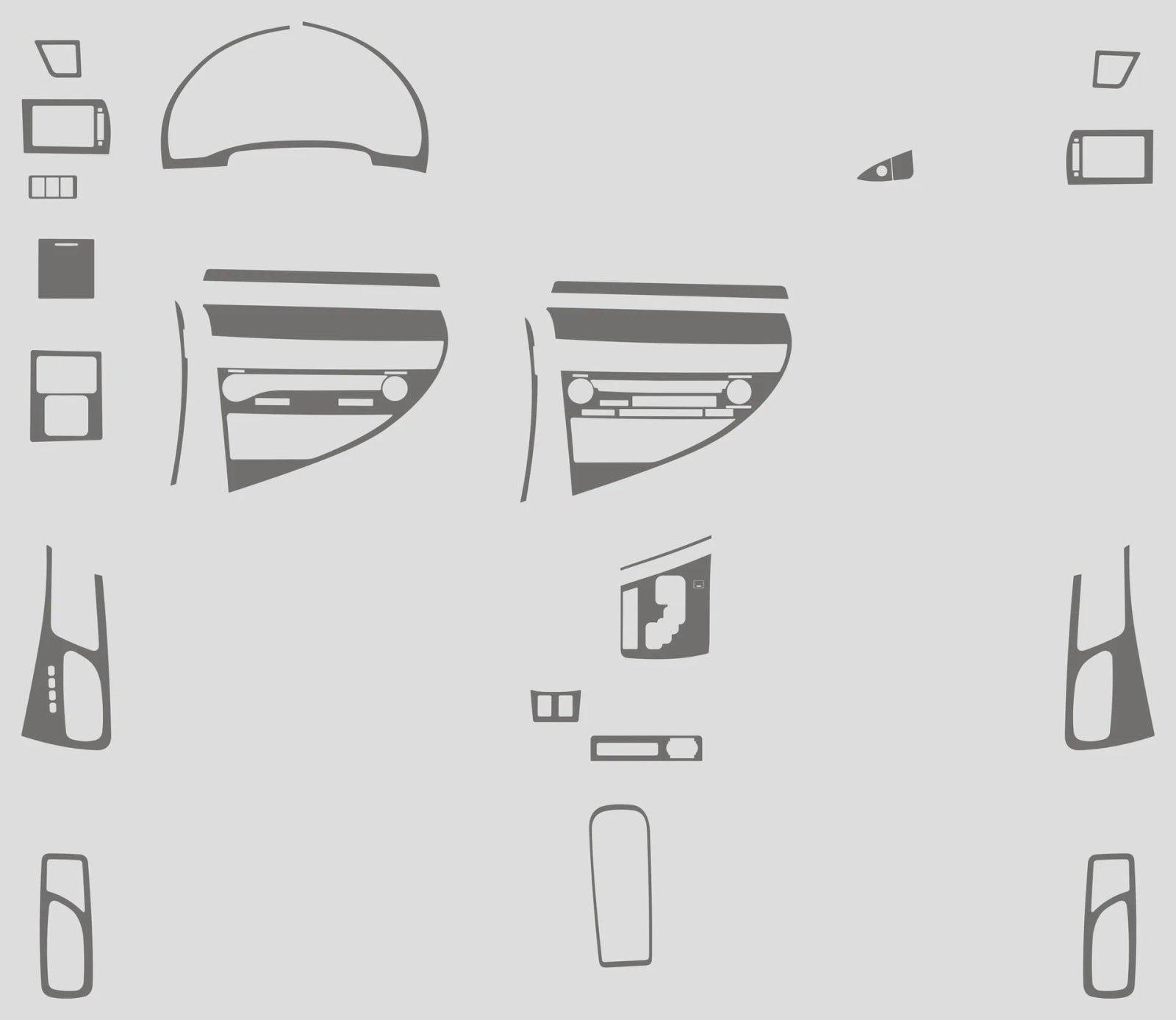 Lexus RX450h (2010-2015) Carbon Fiber Full Set Trims – FSPE