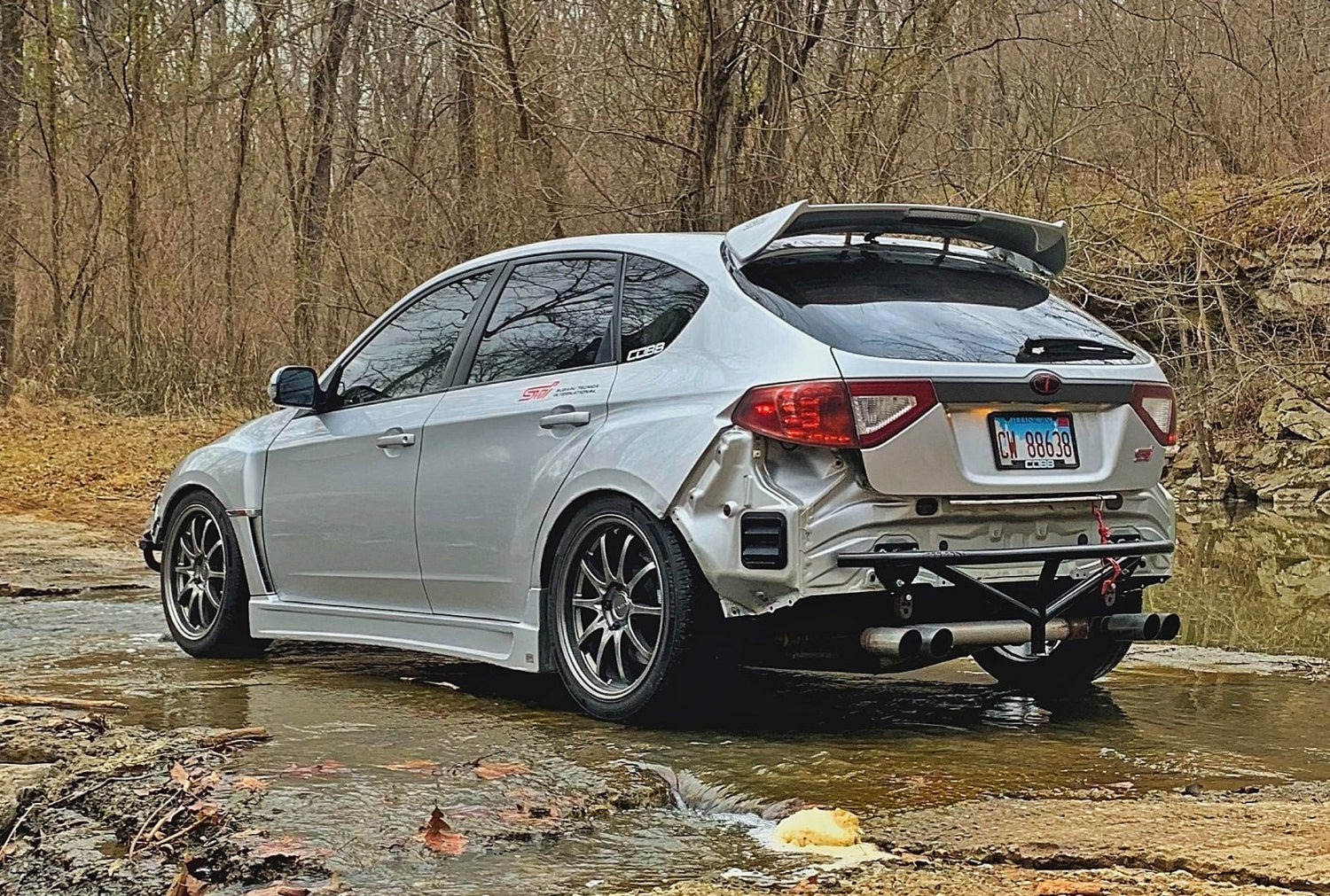 Rear Bash Bar V1 for 2008-2014 Subaru STI Hatchback | FSPE