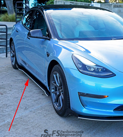 Tesla Model 3 Side Skirt Extensions V2 | FSPE