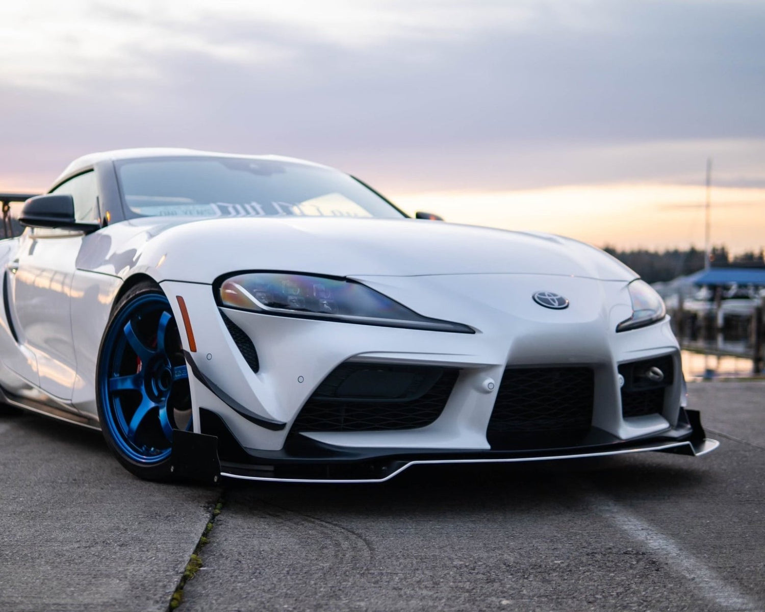Toyota Supra A90/A91 Chassis Mounted Front Splitter V2 | FSPE