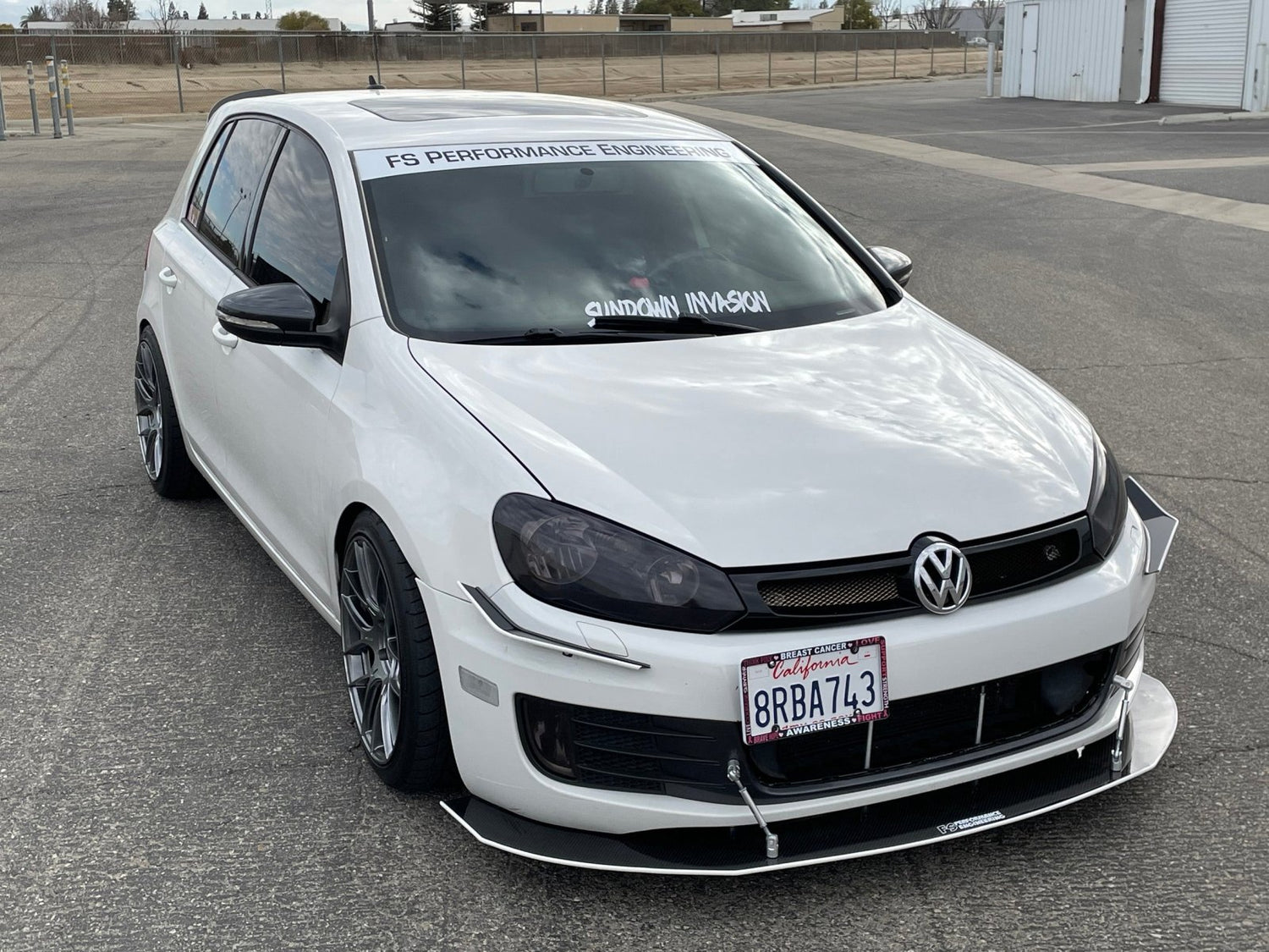 Volkswagen MK6 (2010-2014) Golf GTI Front Splitter V3 | FSPE INC